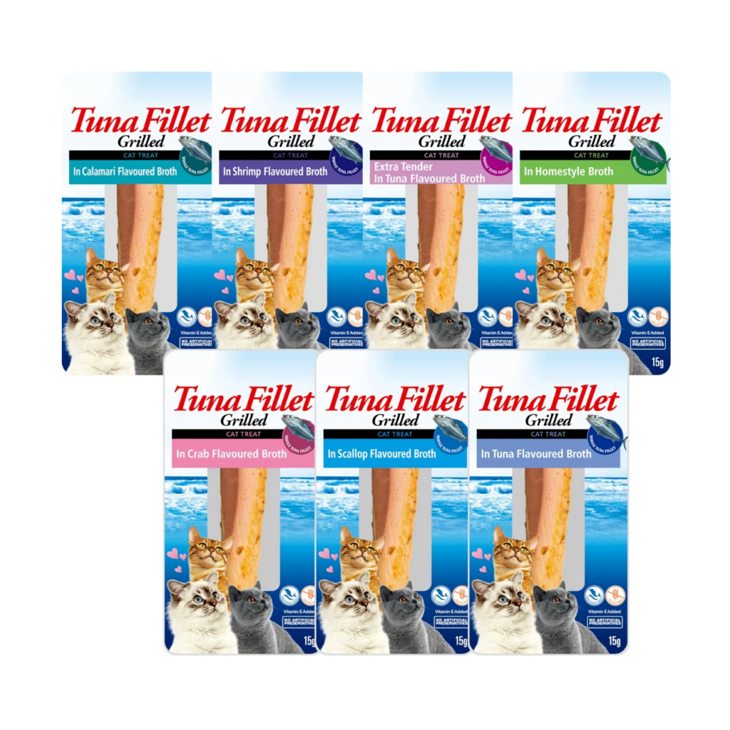 Inaba Tuna Fillet Grilled Cat (Filete de Atún sabores variados) 15 gr ...